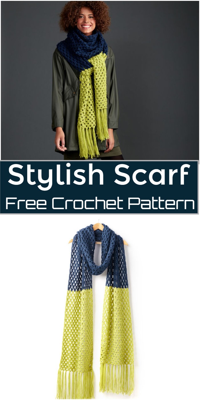 19 Free Crochet Scarf Patterns For New Season - Crochet Patterns