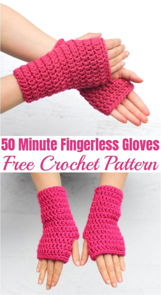 50 Free Crochet Fingerless Gloves Patterns