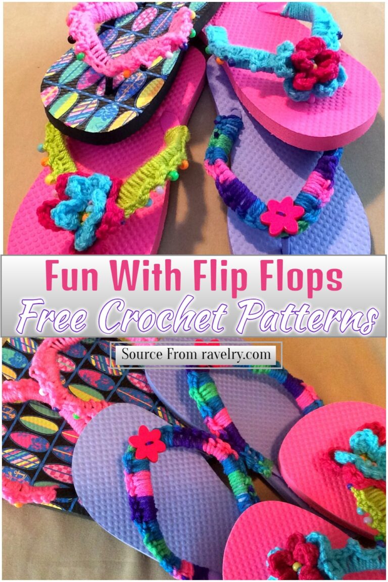 14 Free Crochet Flip Flop Patterns For Beginners