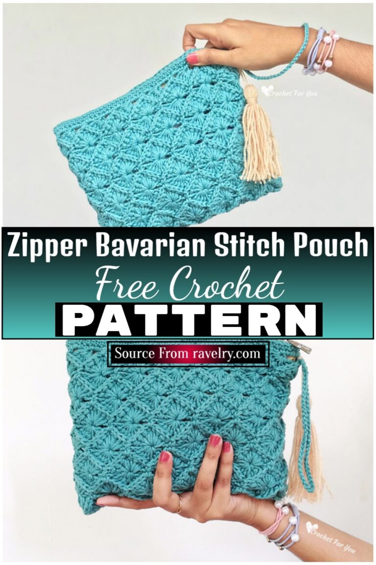 13 Free Crochet Zipper Pouch Patterns