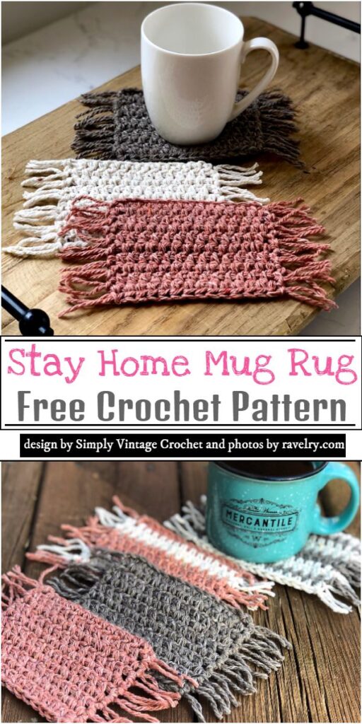 20 Free Crochet Mug Rug Patterns All Stylish & Functional Too!