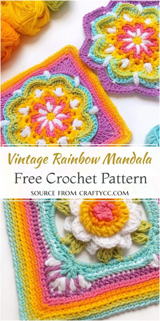 Crochet Rainbow Mandala Patterns