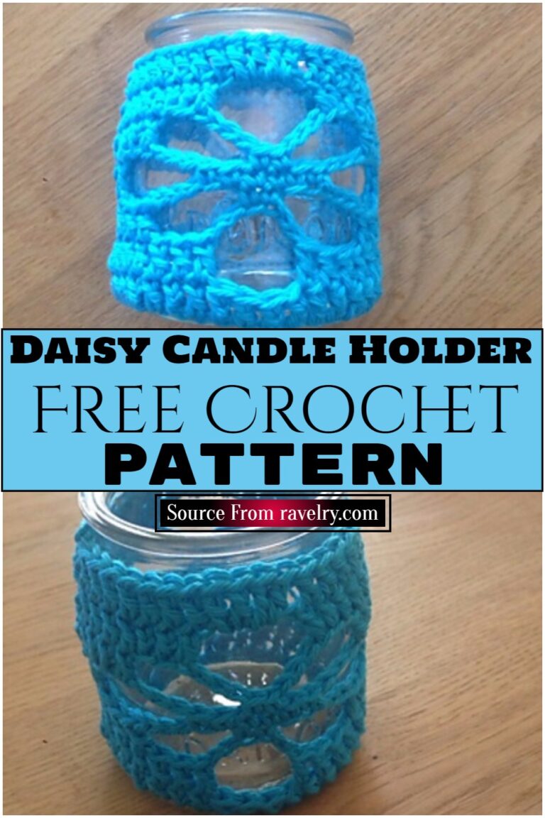 Free Crochet Candle Holder Patterns To Organize Your Home