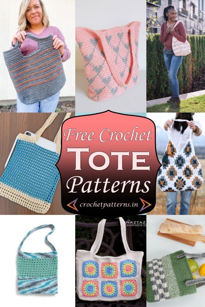 15 Crochet Tote Patterns - Free Crochet Patterns