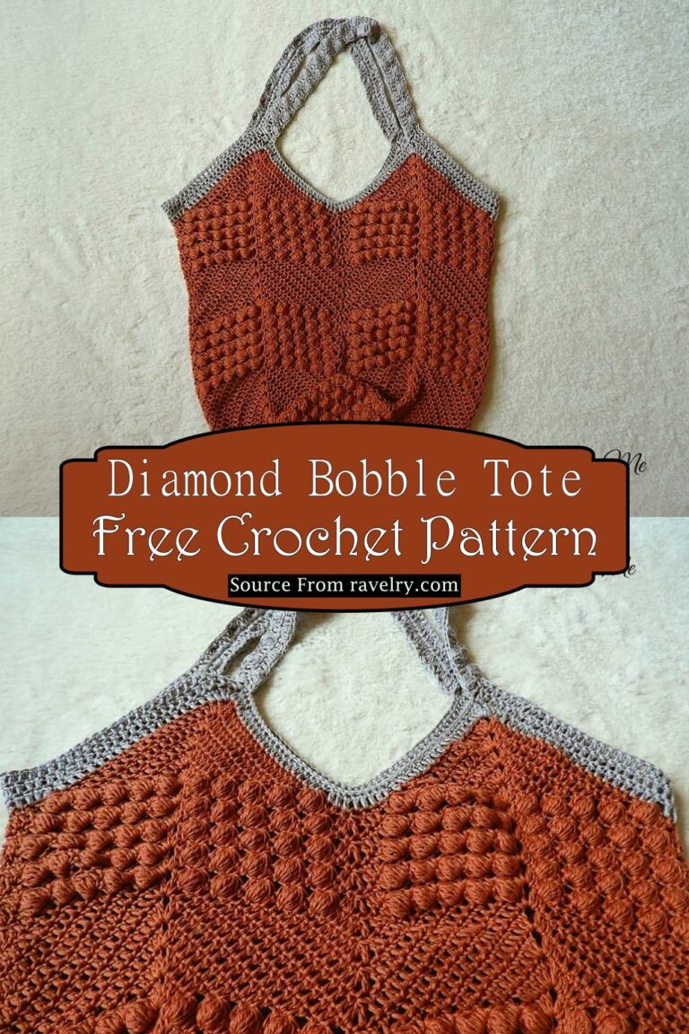 15 Free Crochet Bobble Bag Patterns