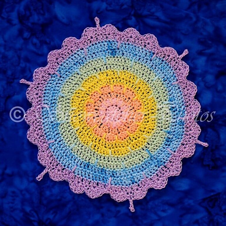 Crochet Rainbow Mandala Patterns