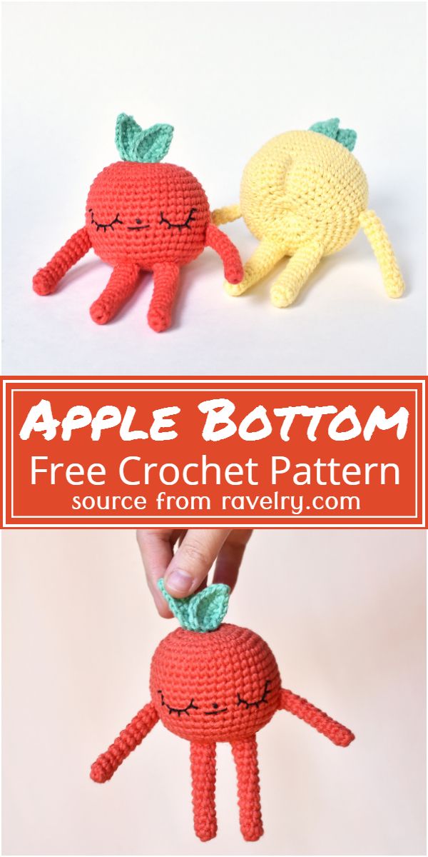 22 Free Crochet Apple Patterns For Your Home Decor