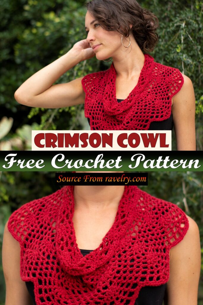 Easy And Quick Free Crochet Lacy Cowl Patterns