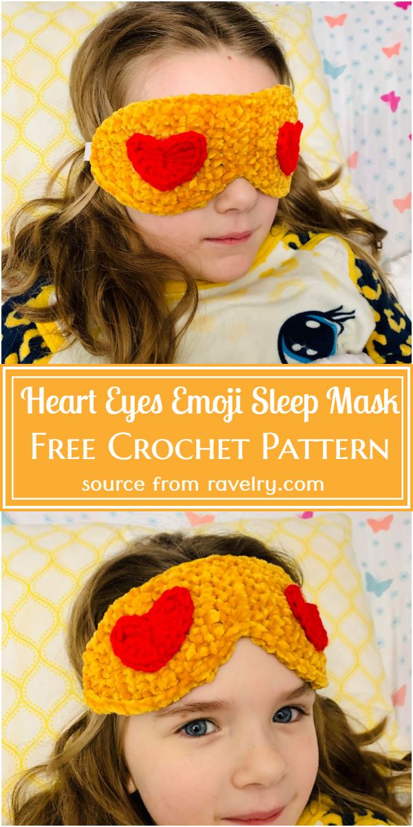 15 Free Crochet Sleep Mask Patterns