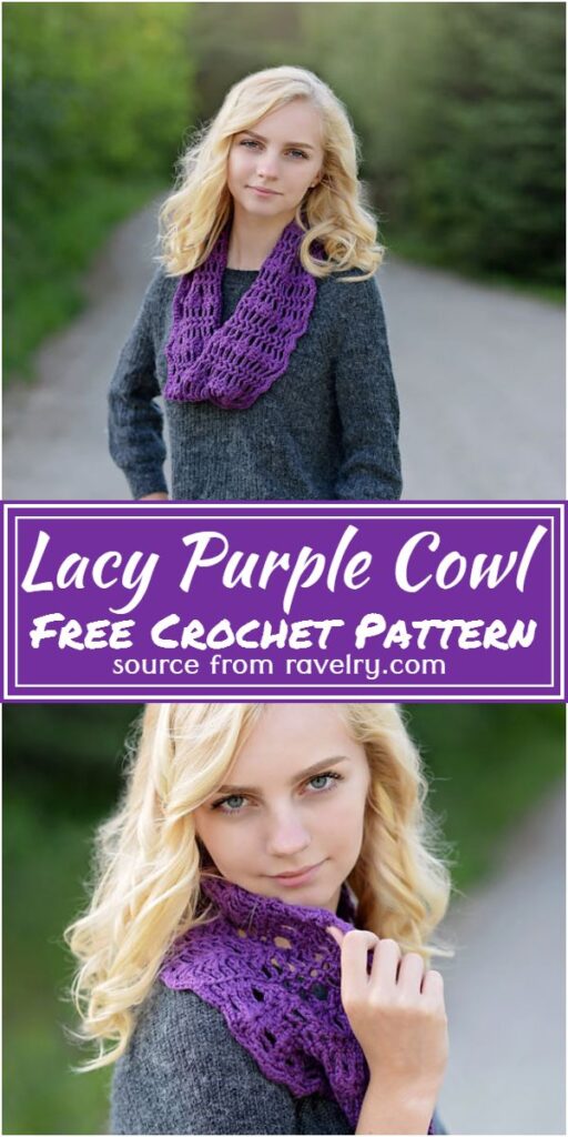 Easy And Quick Free Crochet Lacy Cowl Patterns