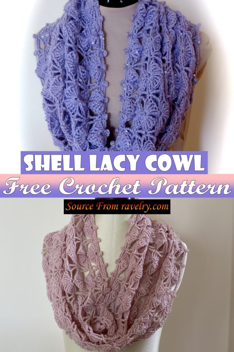 Easy And Quick Free Crochet Lacy Cowl Patterns