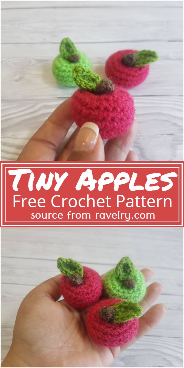 22 Free Crochet Apple Patterns For Your Home Decor