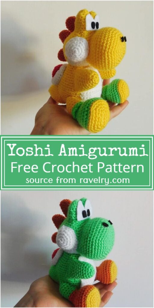 Yoshi Amigurumi Free Crochet Pattern