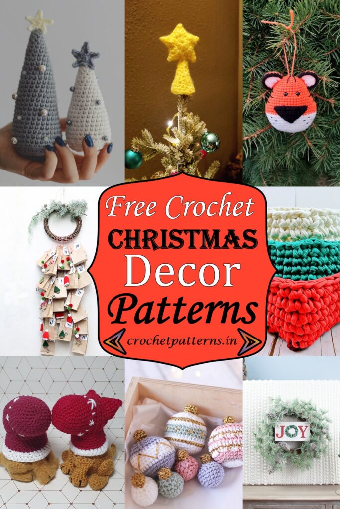 20 Free Crochet Christmas Decor Patterns