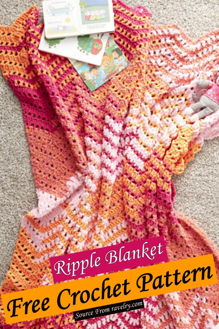 20 Unique Free Crochet Ripple Patterns & Designs