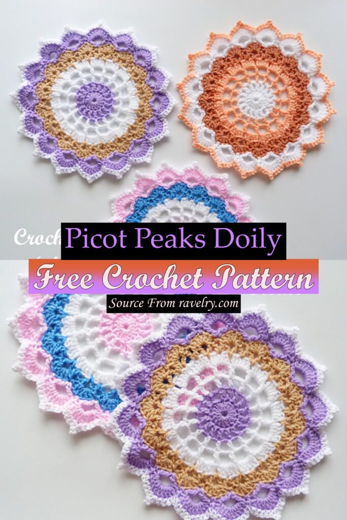 20 Free Crochet Picot Stitch Patterns For Stylized Items