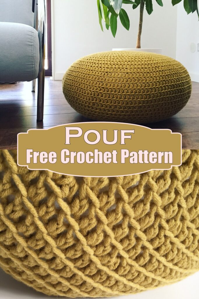21 Free Crochet Pouf Patterns