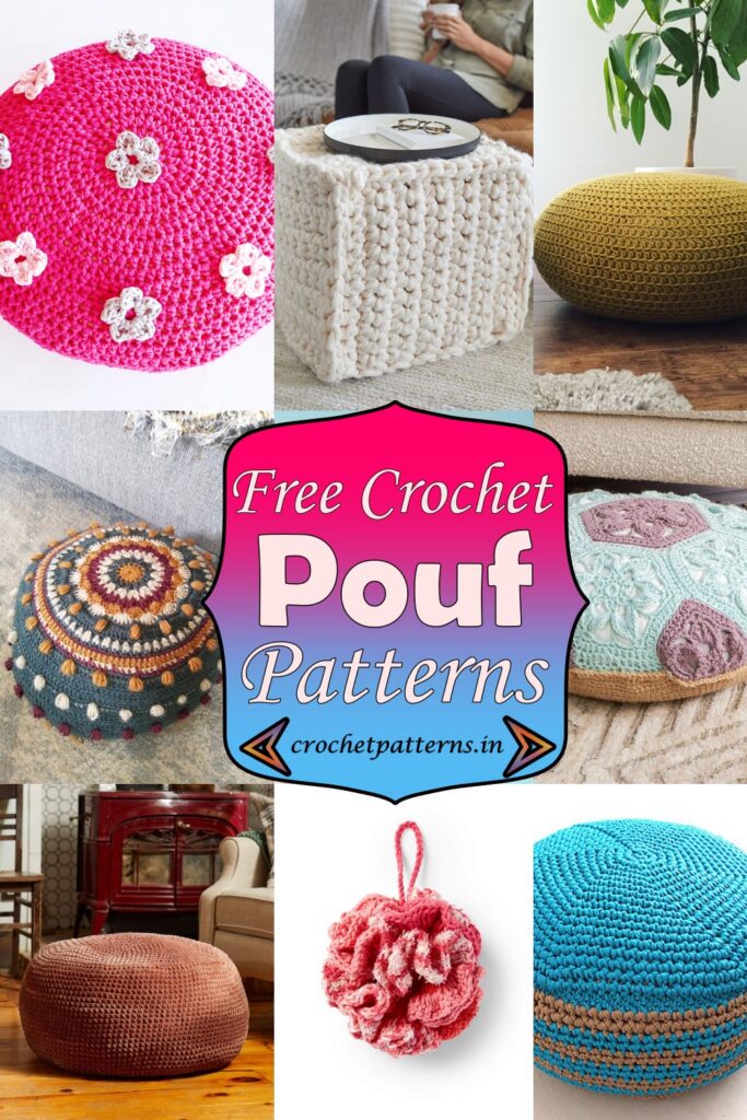 21 Free Crochet Pouf Patterns