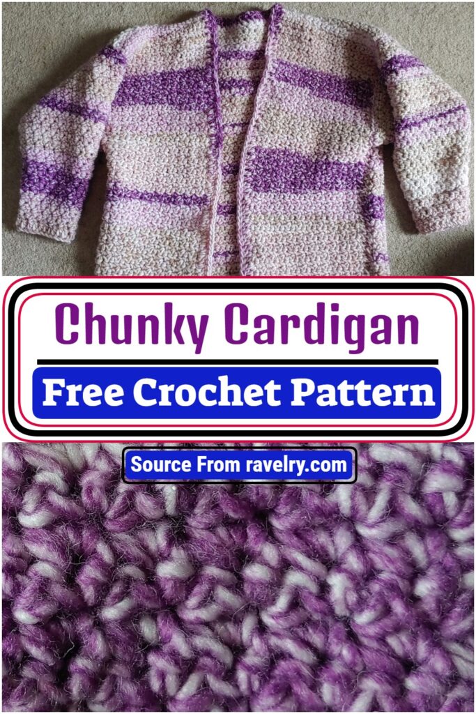 19 Free Crochet Chunky Cardigan Patterns