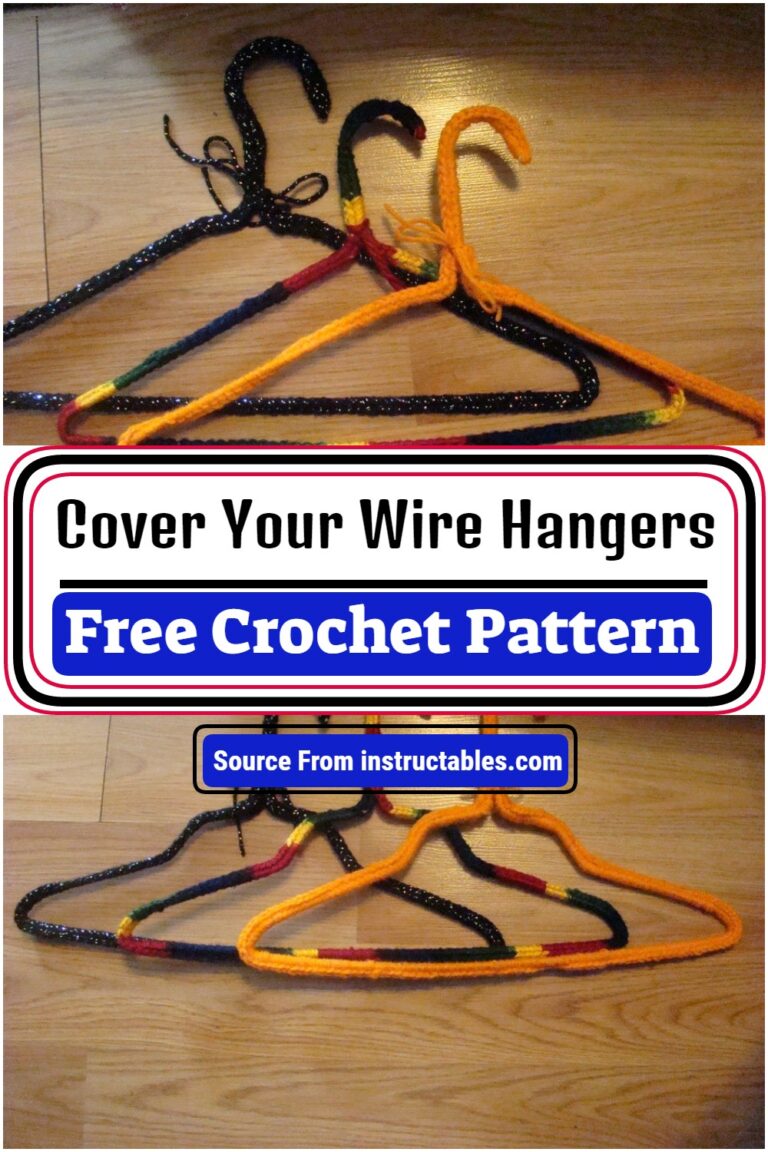 10 Free Crochet Hanger Cover Patterns