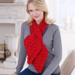14 Free Crochet Keyhole Scarf Patterns