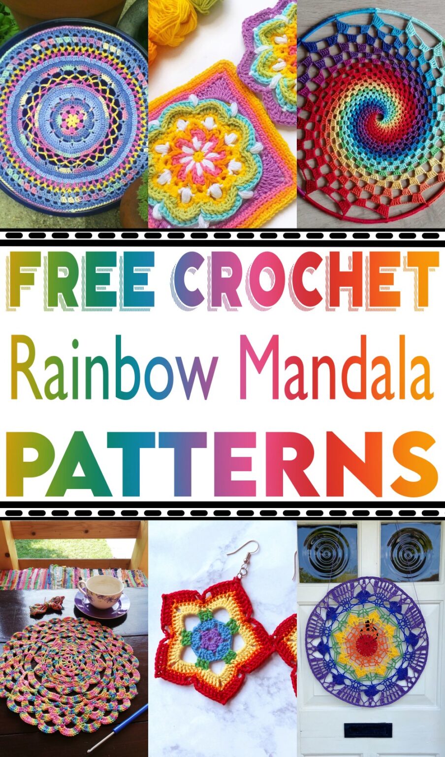Crochet Rainbow Mandala Patterns