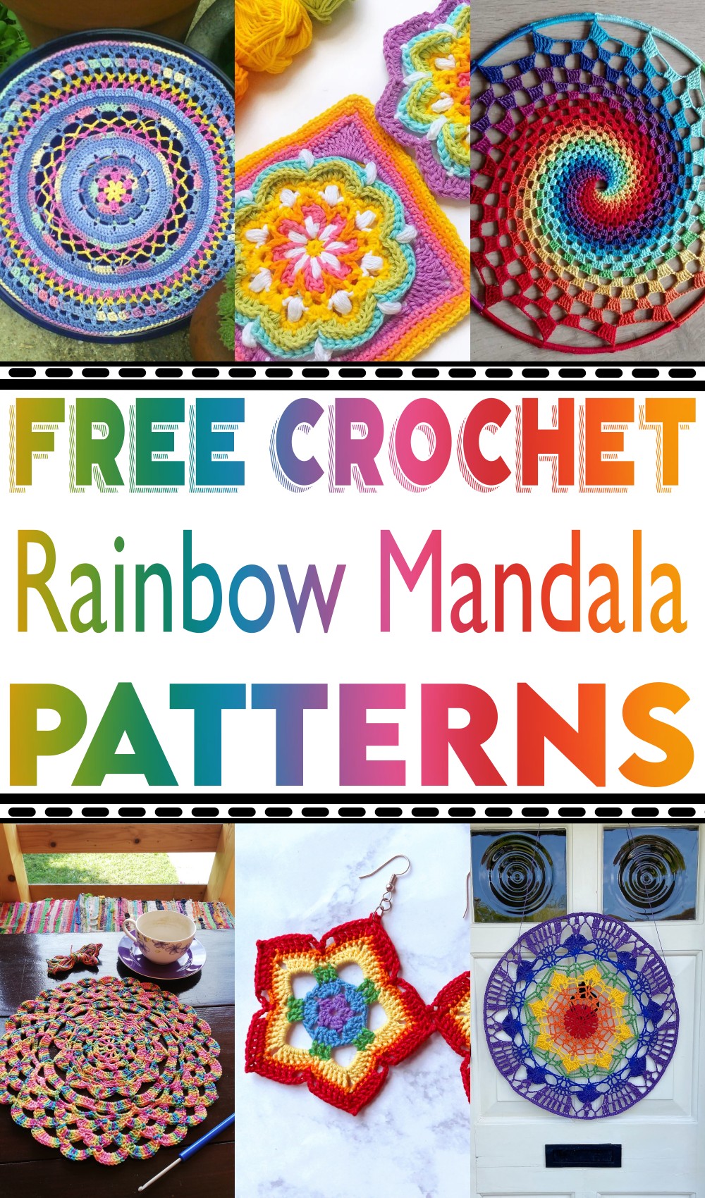 Crochet Rainbow Mandala Patterns