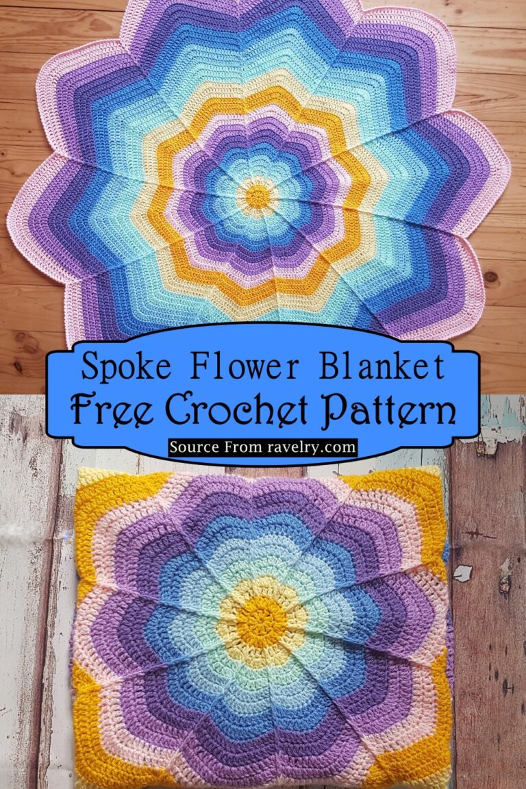 24 Free Crochet Flower Blanket Patterns