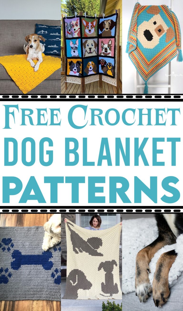 10 Free Crochet Dog Blanket Patterns