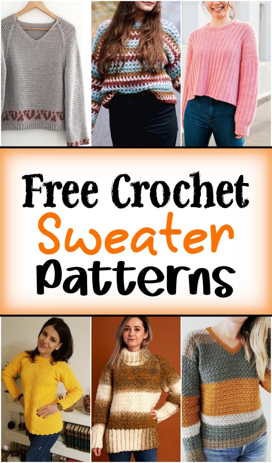 40 Crochet Sweater Patterns For Fall & Winter