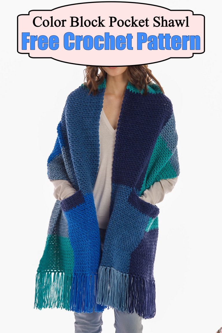 30 Free Crochet Pocket Shawl Patterns