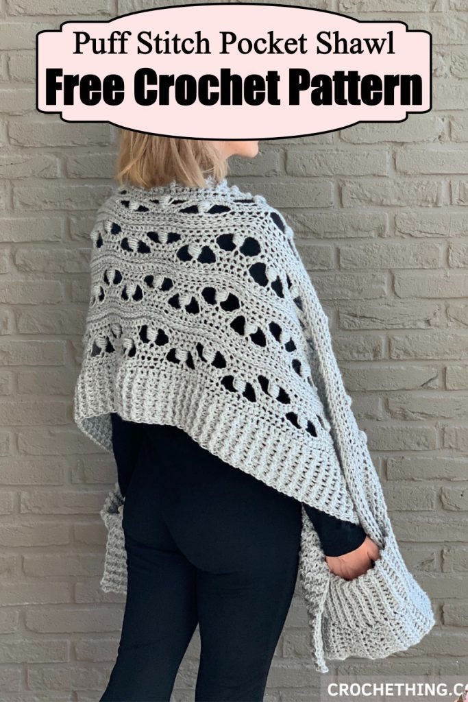 30 Free Crochet Pocket Shawl Patterns