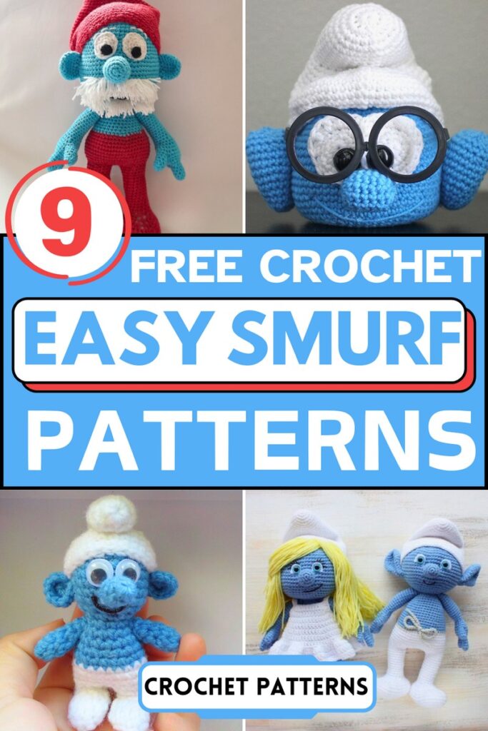 9 Gorgeous and Lovely Free Crochet Smurf Patterns