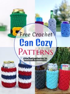 15 Free Crochet Can Cozy Patterns In All Sizes