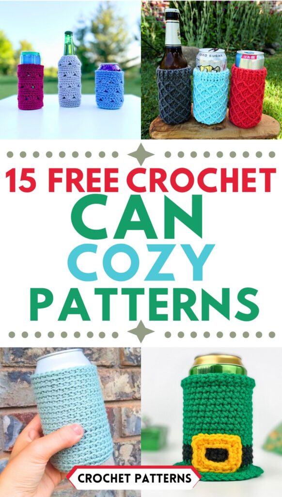 15 Free Crochet Can Cozy Patterns In All Sizes