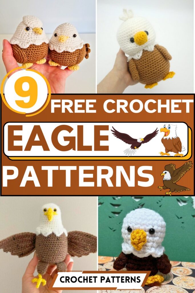 9 Free Crochet Eagle Patterns For Kid To Play With