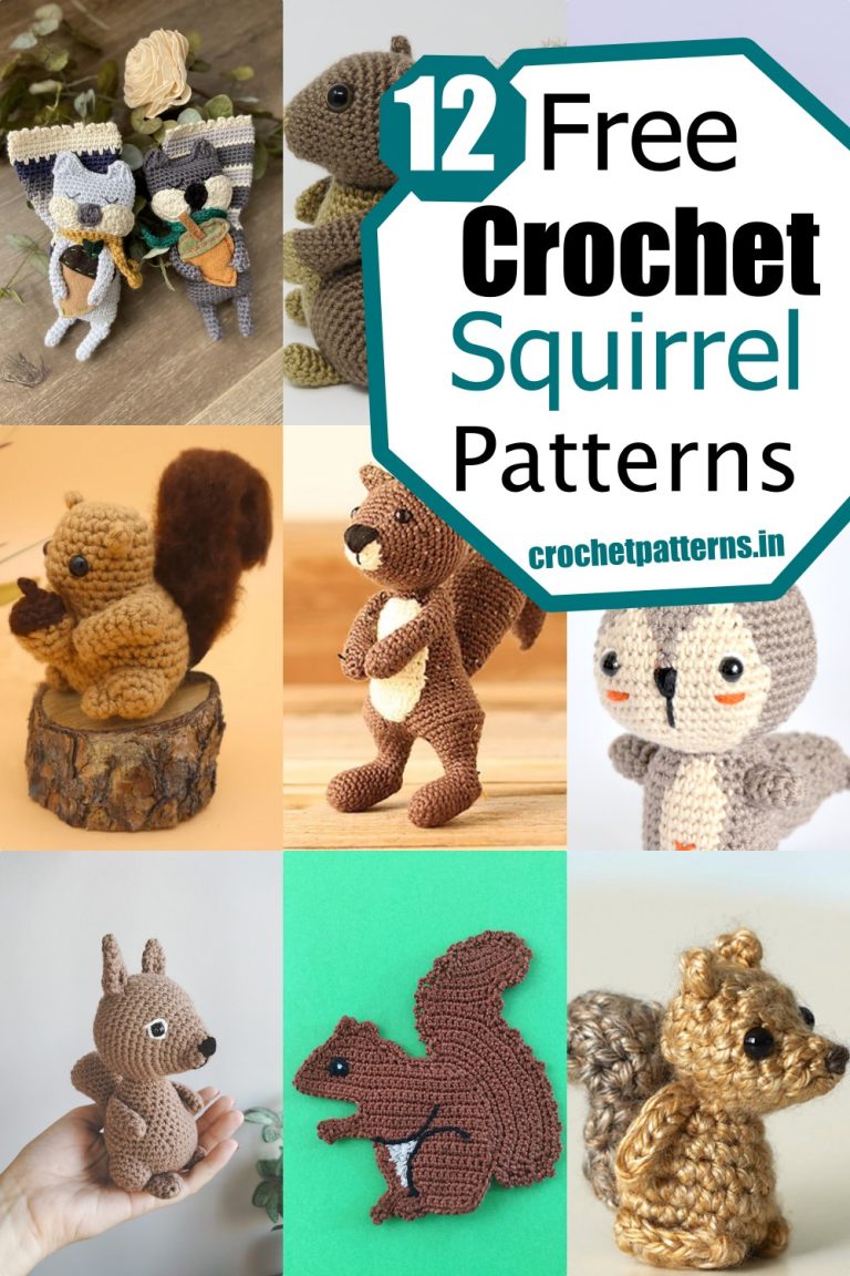 12 Crochet Squirrel Patterns For Kids Toy Collection
