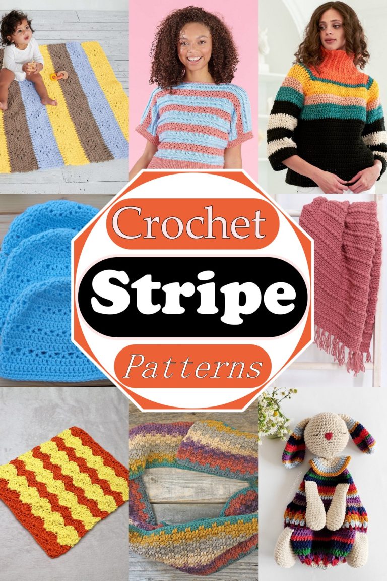 15 Adorable Free Crochet Stripe Patterns