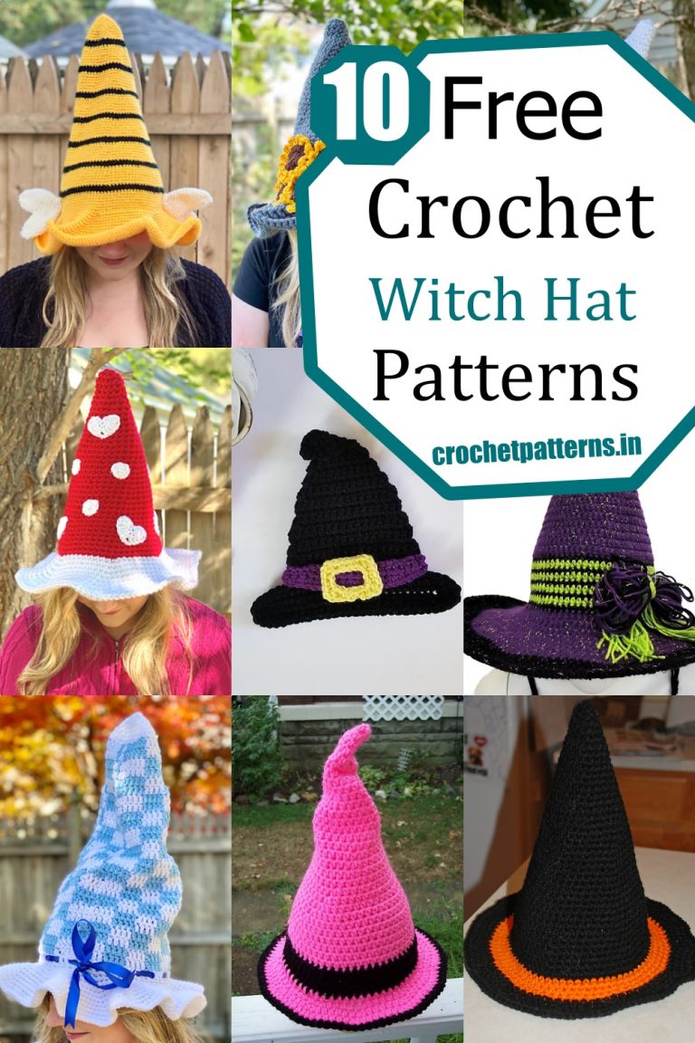 10 Free Crochet Witch Hat Patterns