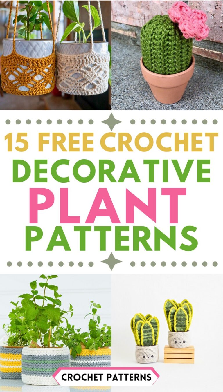 15 Crochet Plant Patterns For Indoor Decorations