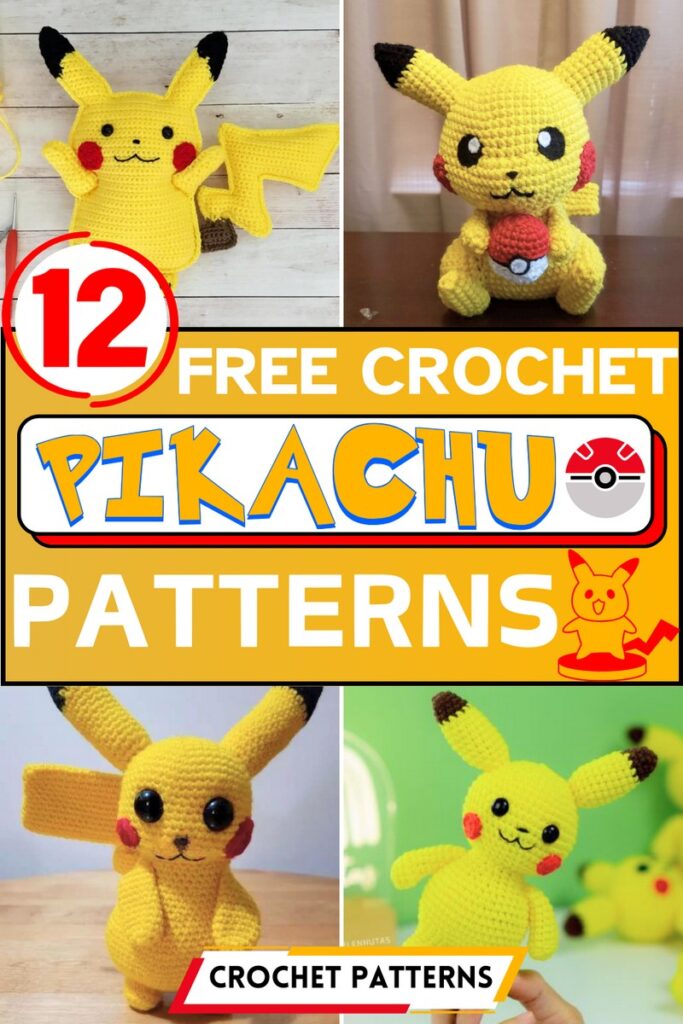 12 Crochet Pikachu Amigurumi Patterns For Pokemon Fans