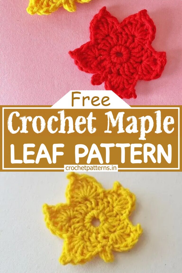 10 Free Crochet Maple Leaf Patterns For Autumn Decor - Crochet Patterns
