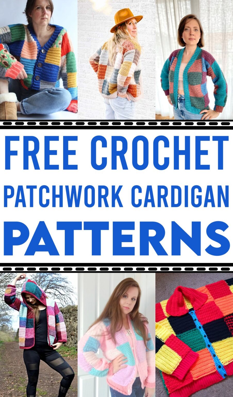 10 Crochet Patchwork Cardigan Patterns To Stay Warm