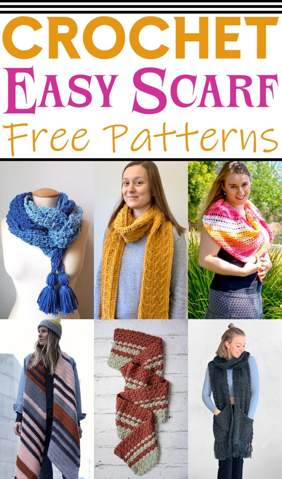 50+ Free Crochet Scarf Patterns And Designs