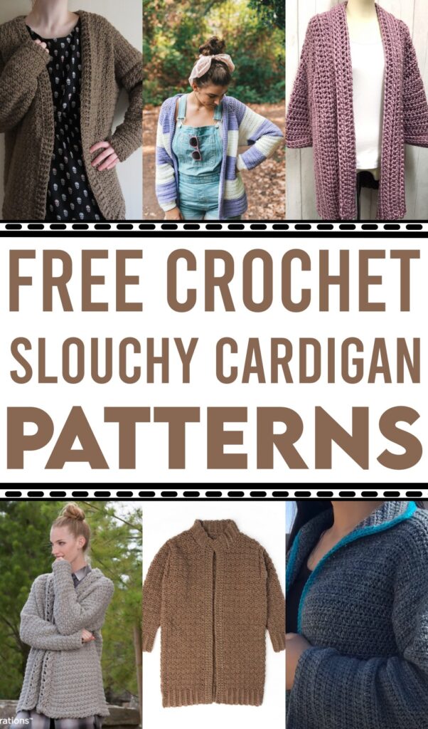 6 Best Free Crochet Slouchy Cardigan Patterns