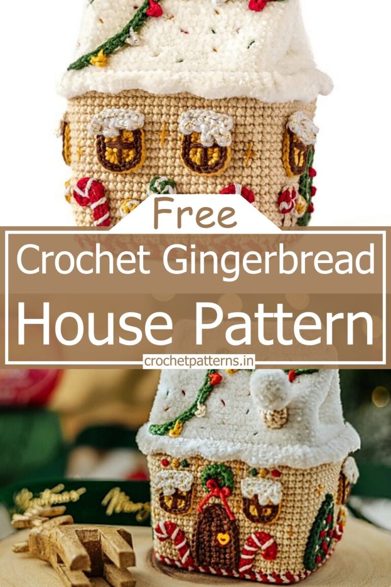 Free Crochet Gingerbread House Patterns For Christmas Decor