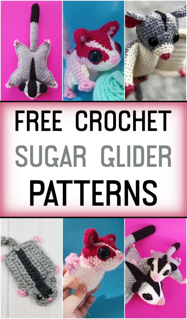 4 Free Crochet Sugar Glider Patterns For Kids