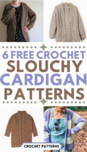6 Best Free Crochet Slouchy Cardigan Patterns