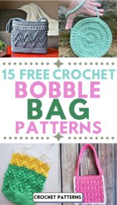 15 Free Crochet Bobble Bag Patterns