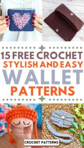 15 Free Crochet Wallet Patterns - Videos Tutorials